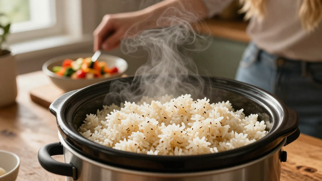 How to Cook Rice in a Slow Cooker - theslowcookinghousewife.com