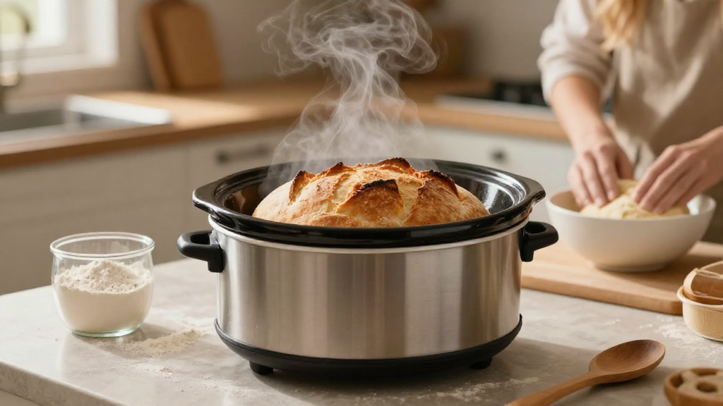 How to Make Bread in a Slow Cooker - theslowcookinghousewife.com